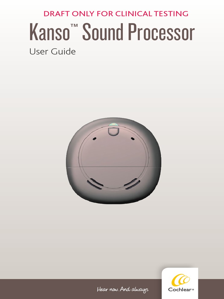 Cochlear Kanso | PDF | Hearing Aid | Magnetic Resonance Imaging