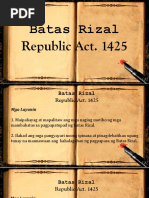 Aralin 1 Batas Rizal R.A. 1425 | PDF