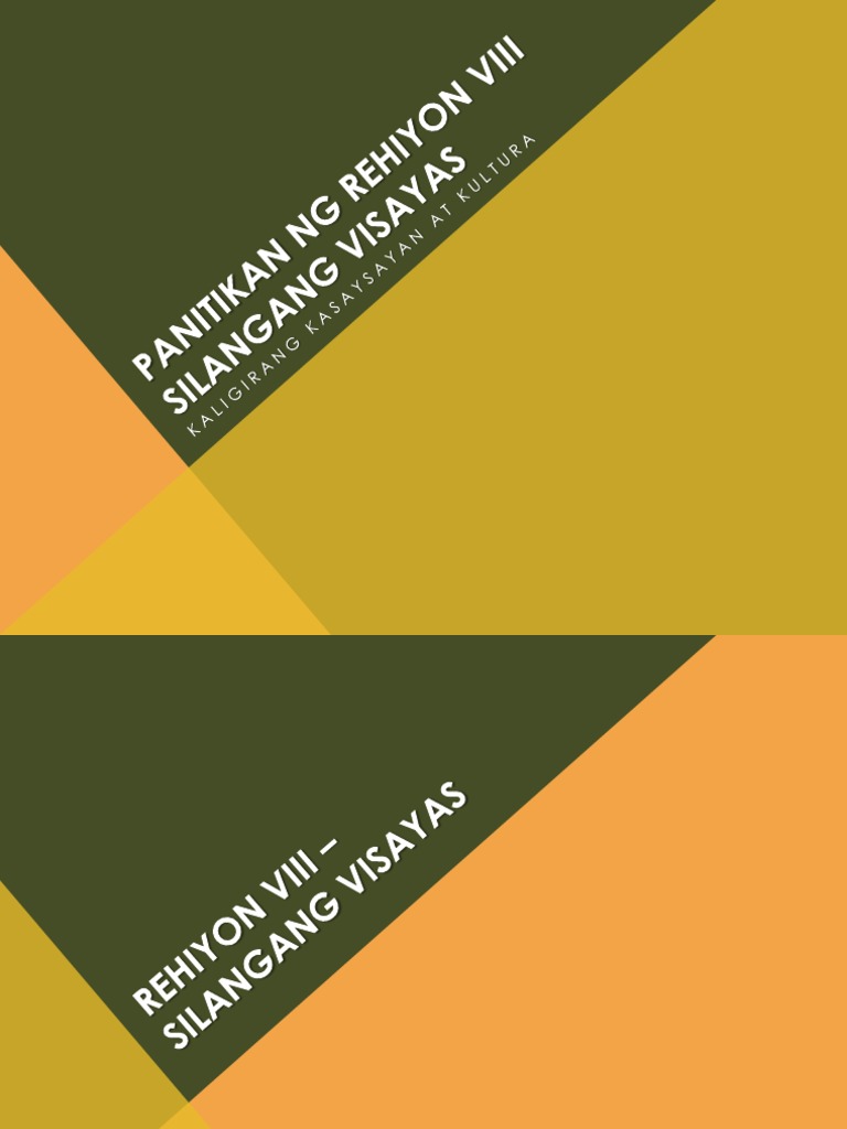 Panitikan NG Rehiyon VIII | PDF