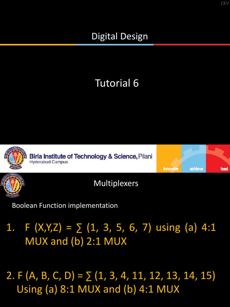 Implementing Boolean Functions with Multiplexers | PDF | Electronic Design | Digital Technology