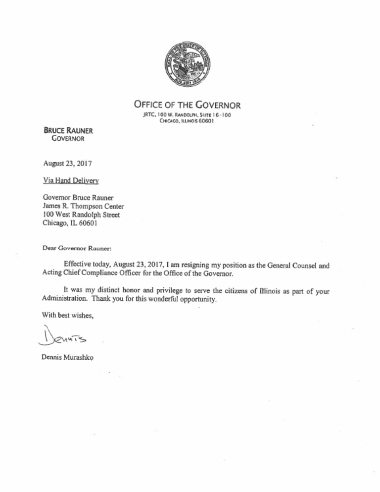 Murashko Resignation Letter | PDF