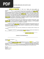 Quitclaim and Release Template Philippines | PDF | Employee Relations ...