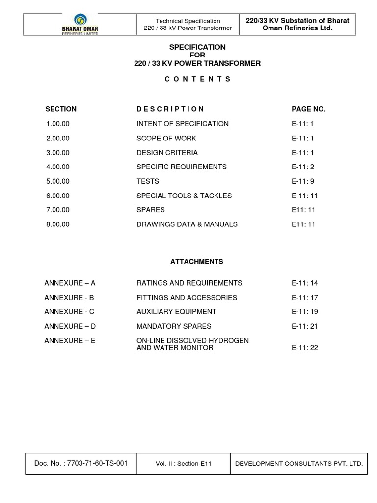 Transformer Specification Transformer Electrical Wiring