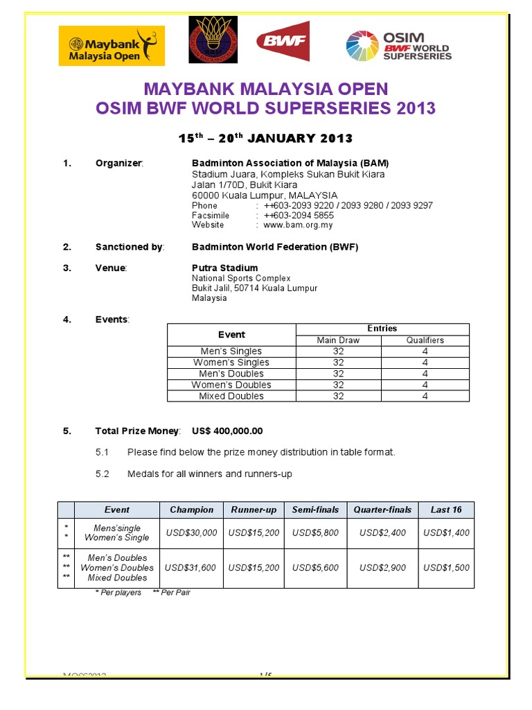 Format Pertandingan Badminton | PDF | Travel Visa | Passport