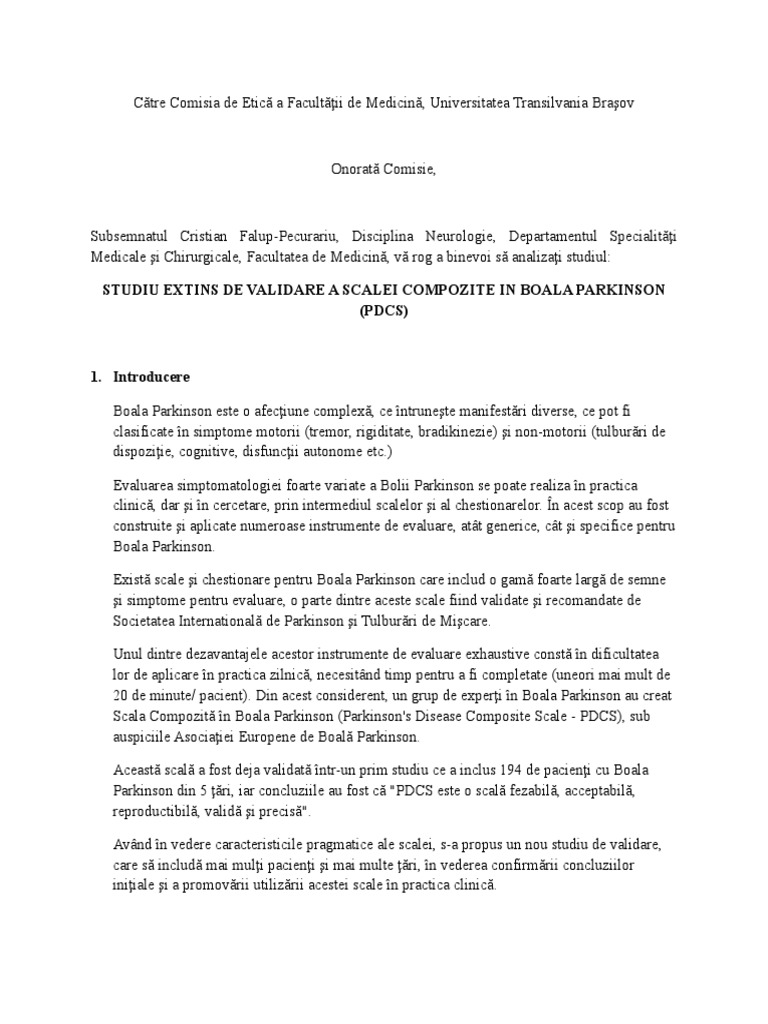 Cerere Comisie Etica | PDF