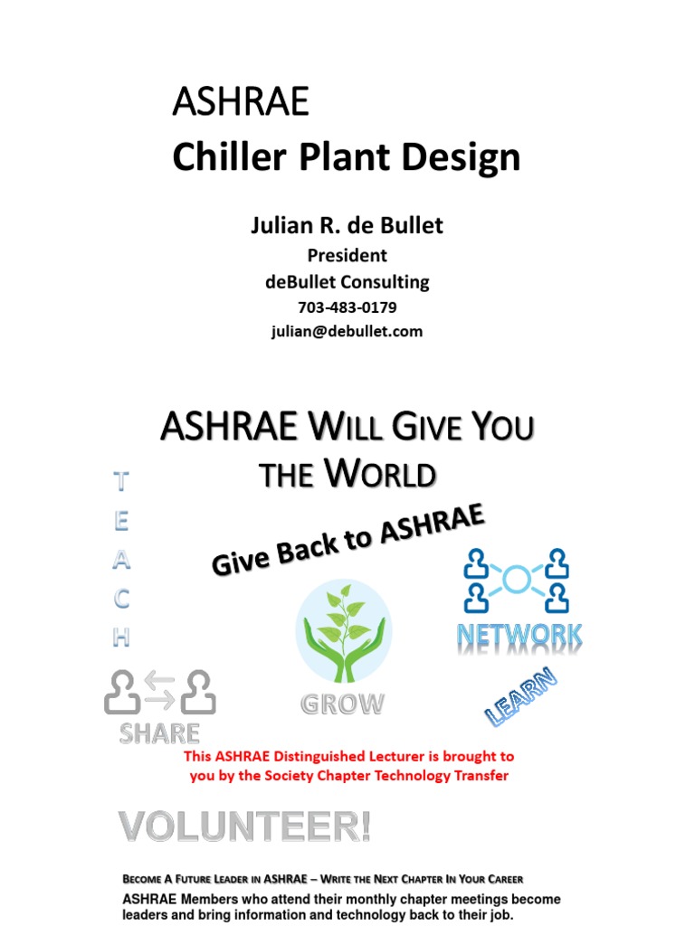 Ashrae - Basic Chiller Plant Design | PDF | Pump | Air Conditioning