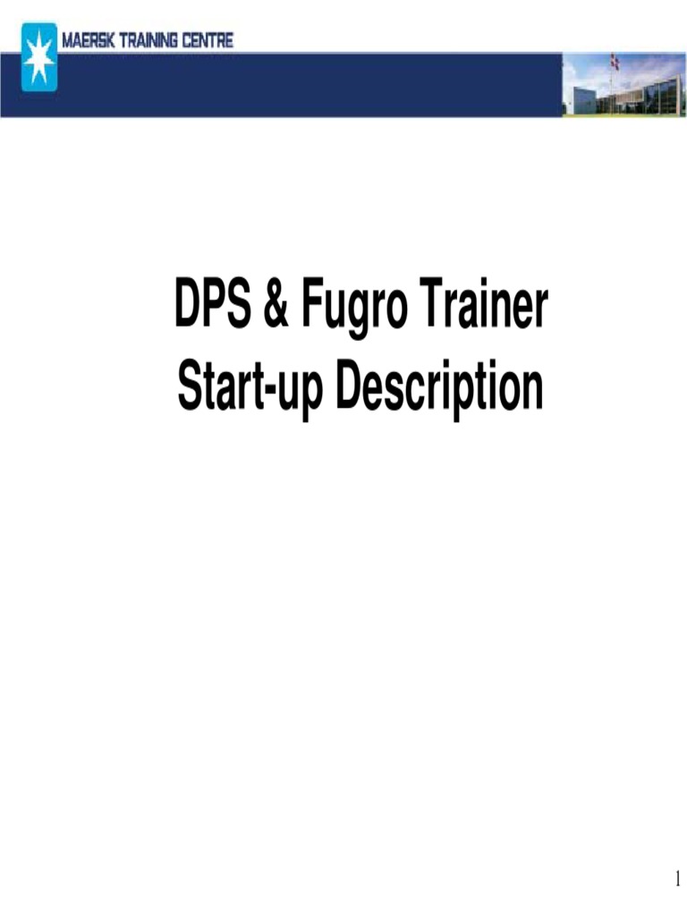 04a. DPS & Fugro Trainer Start-Up | PDF | Menu (Computing) | Graphical ...