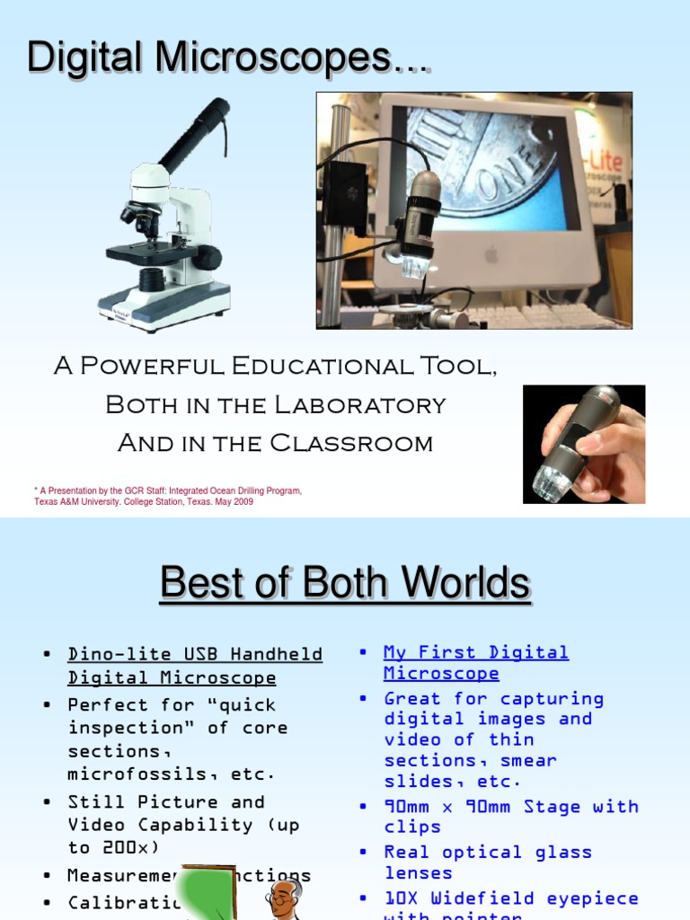 Digital Microscopes : A Powerful Educational Tool, Both in The ...