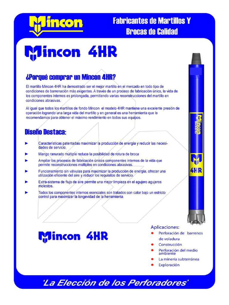 Mincon DTH 4HR Español | PDF