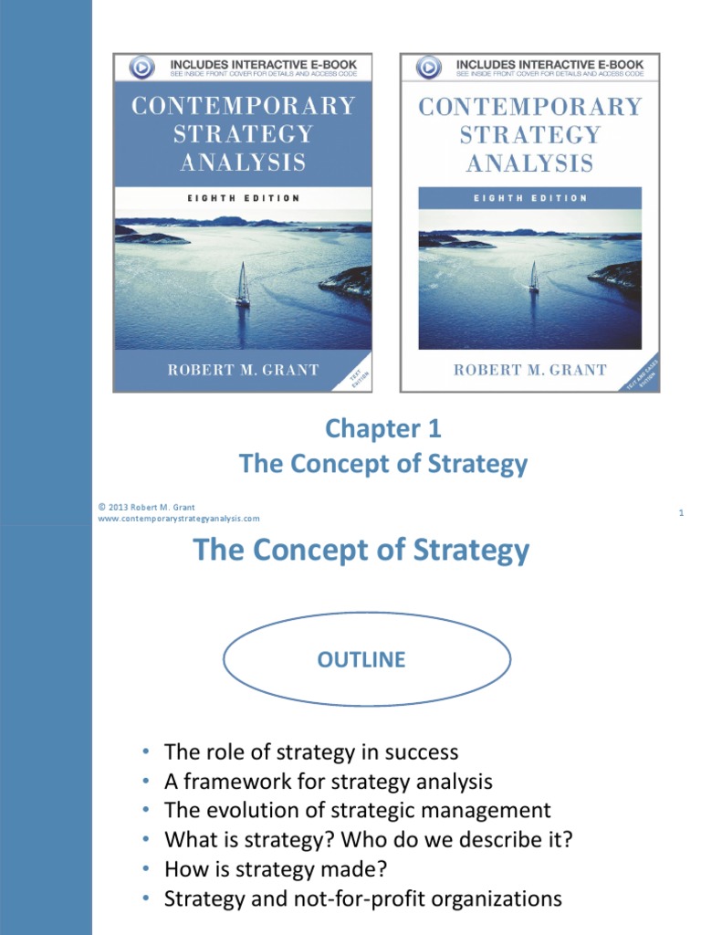 The Concept of Strategy: © 2013 Robert M. Grant 1 | PDF | Strategic ...