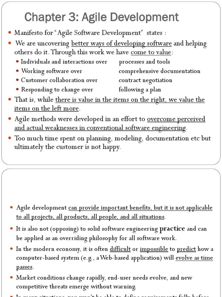 Chapter 3: Agile Development | PDF | Agile Software Development ...