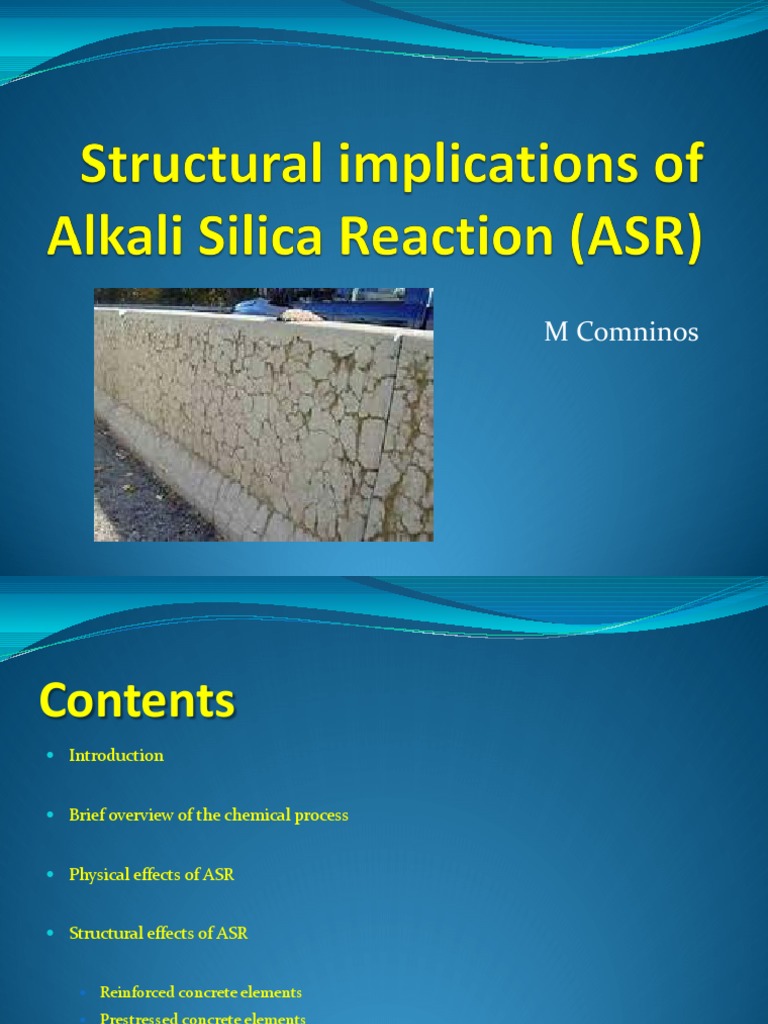 ASR Presentation | PDF | Reinforced Concrete | Concrete