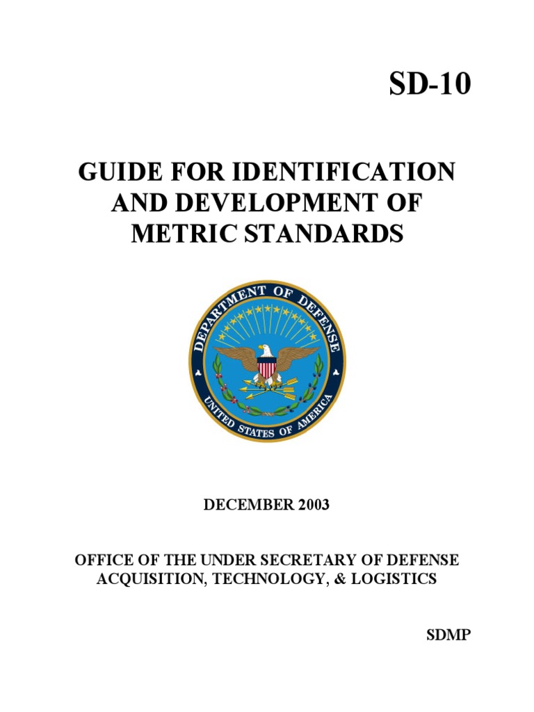 Guide For Identification and Development of Metric Standards | PDF ...