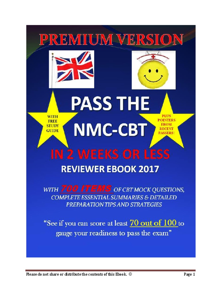 NMC CBT 2017 | PDF | Midwife | Competence (Human Resources)