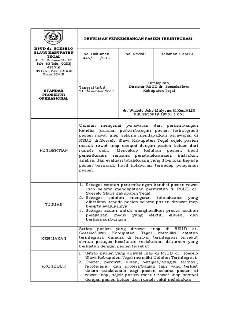 Spo Penulisan CPPT | PDF