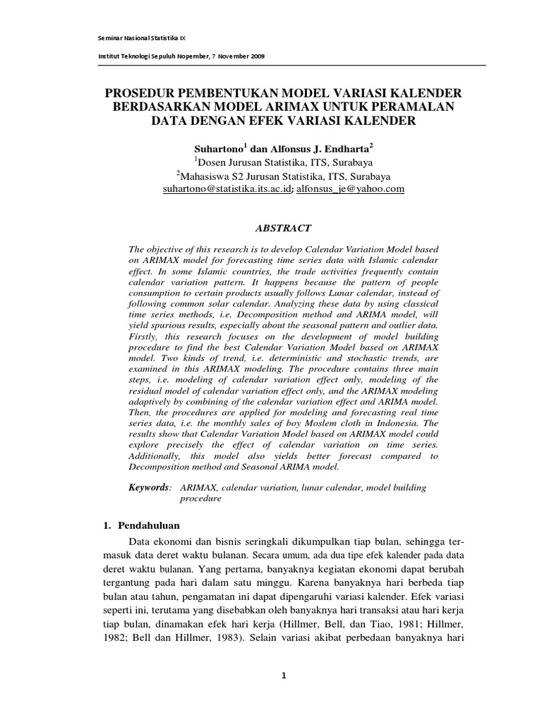 ARIMAX | PDF | Autoregressive Integrated Moving Average | Time Series