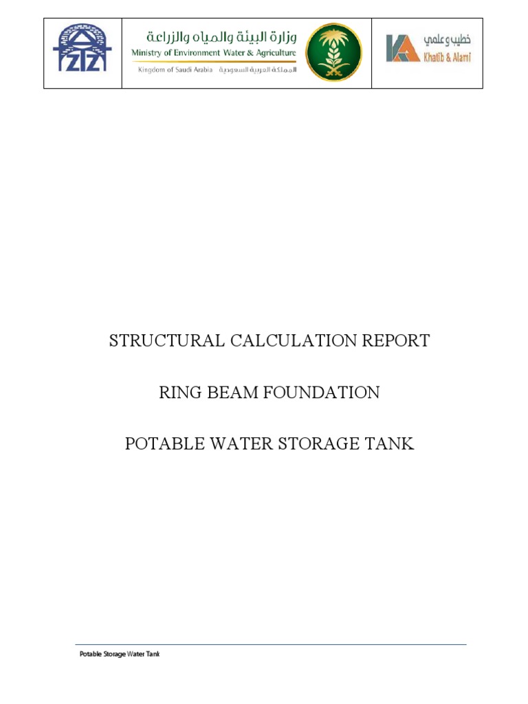 Ring Beam Foundation for Water Tank | PDF | Concrete | Foundation ...