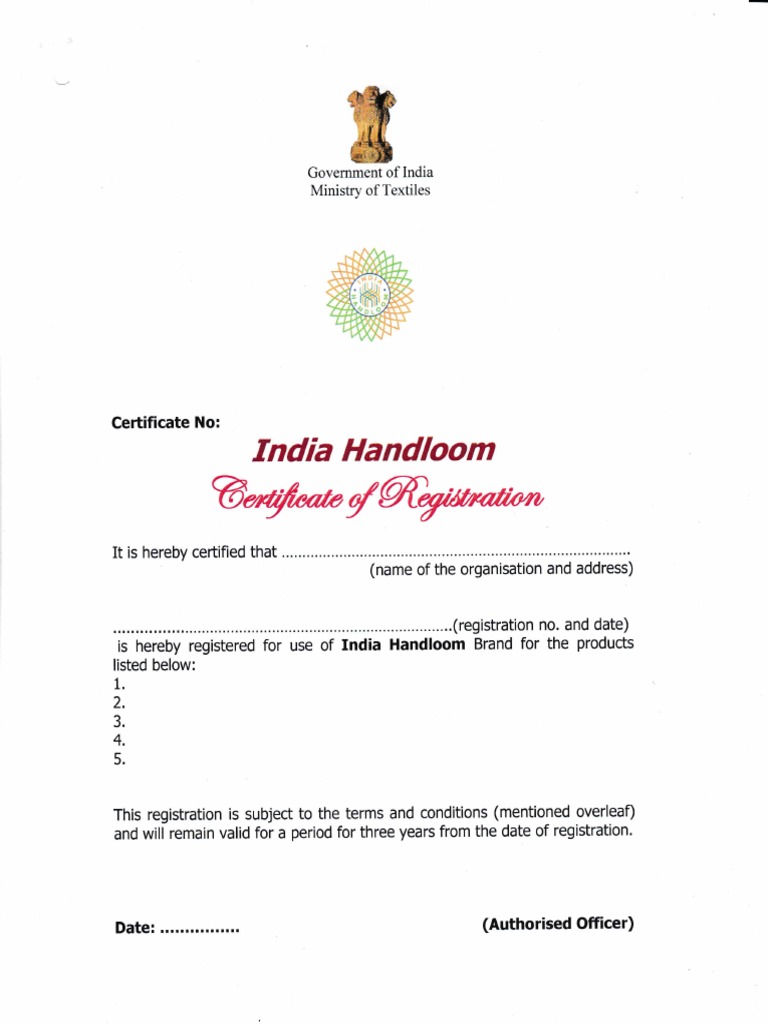 Format of Certificate | PDF | Loom | Weaving