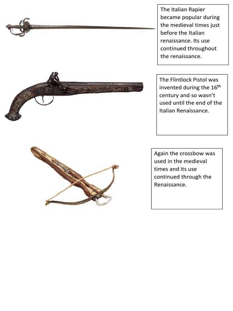 Italian Renaissance Weapons | PDF