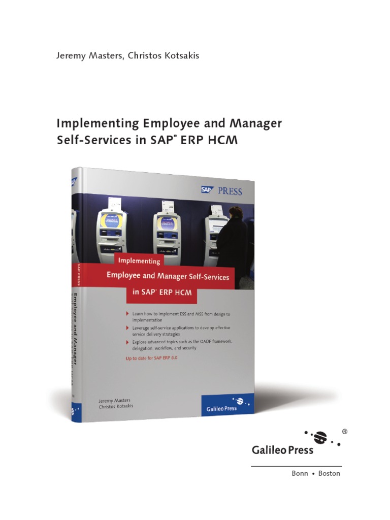 Sappress Implementing Employee Manager Self Services | PDF | Business ...