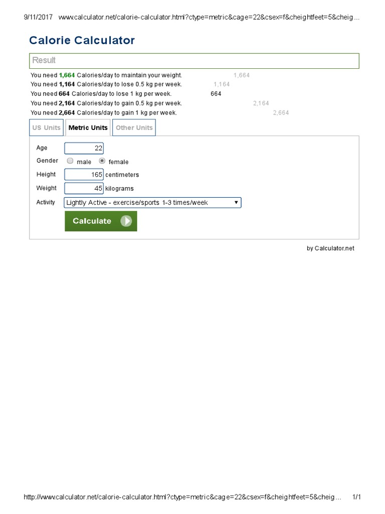 Calorie-Calculator - HTML Ctype Metric&cage 22&csex F&cheightfeet 5 ...
