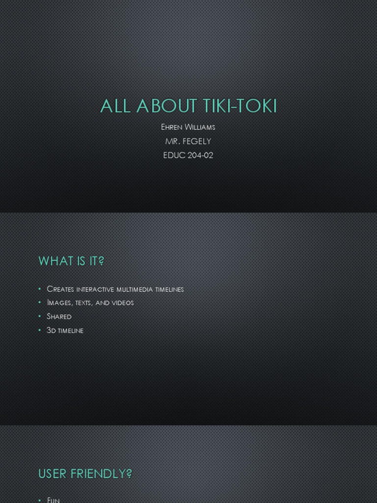 All About Tiki-Toki | PDF | Software | Computing