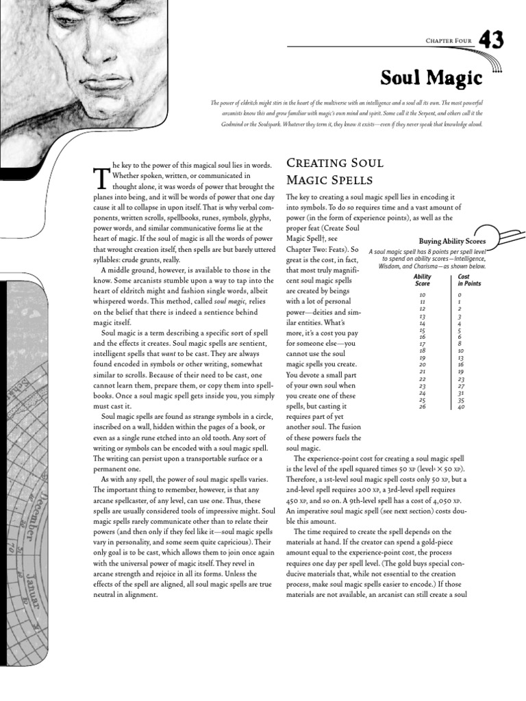 Creating Soul Magic Spells | PDF | Role Playing Games | Leisure