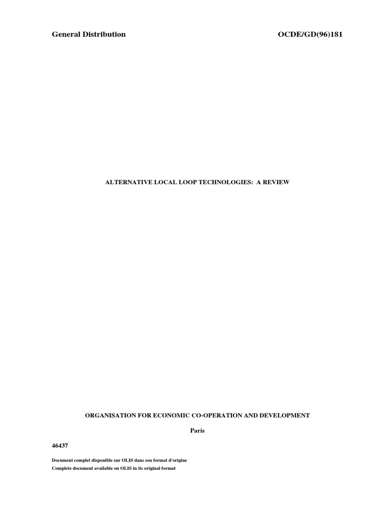 Local Loop Technologies | PDF | Fiber To The X | Cellular Network