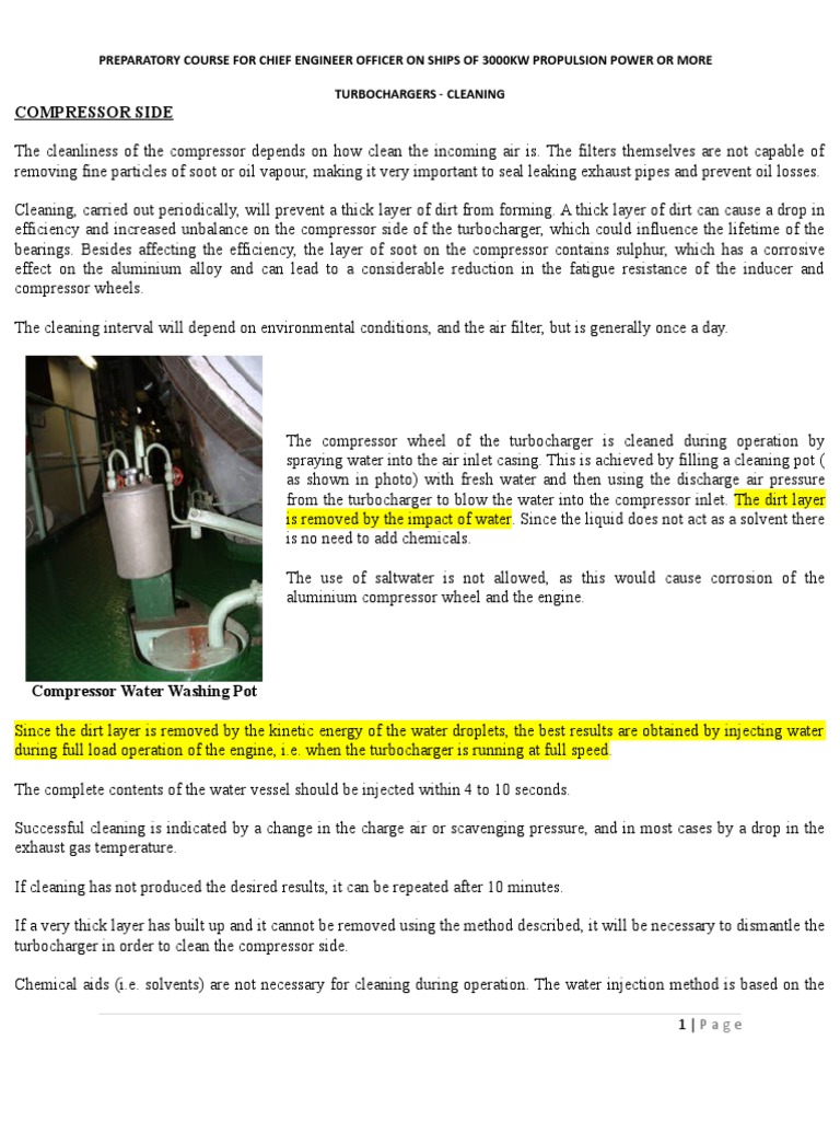 Cleaning the Compressor Wheel: A Guide to Water Washing Turbocharger ...