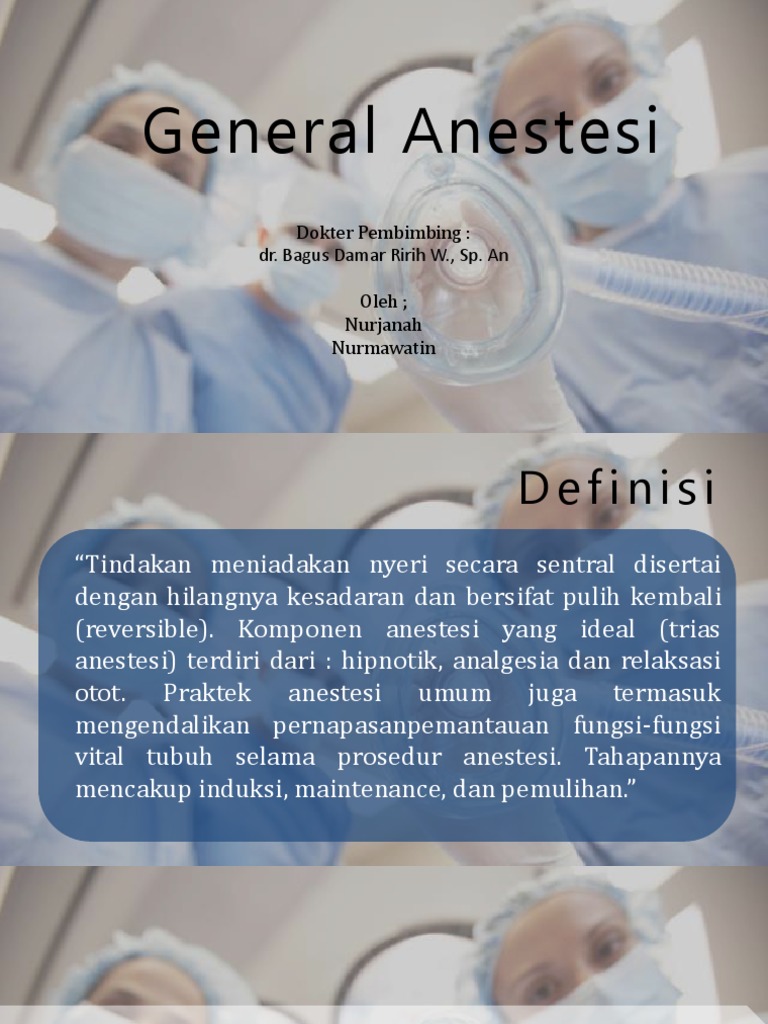Anestesi General | PDF