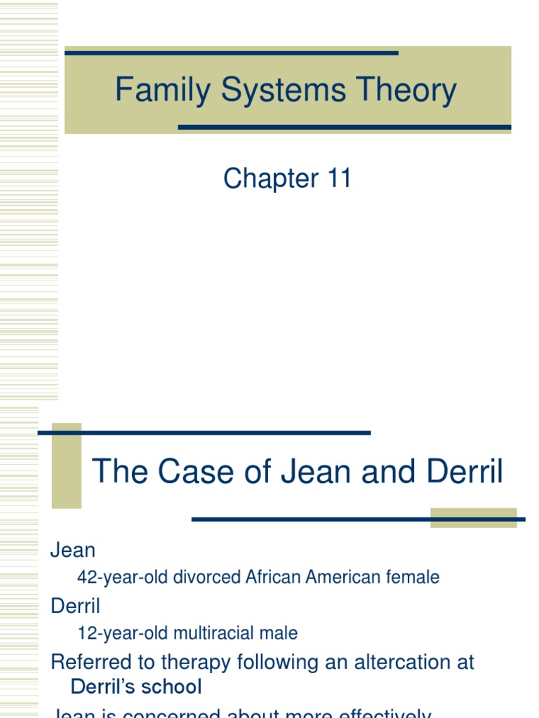 ch11 PP | PDF | Family Therapy | Psychotherapy