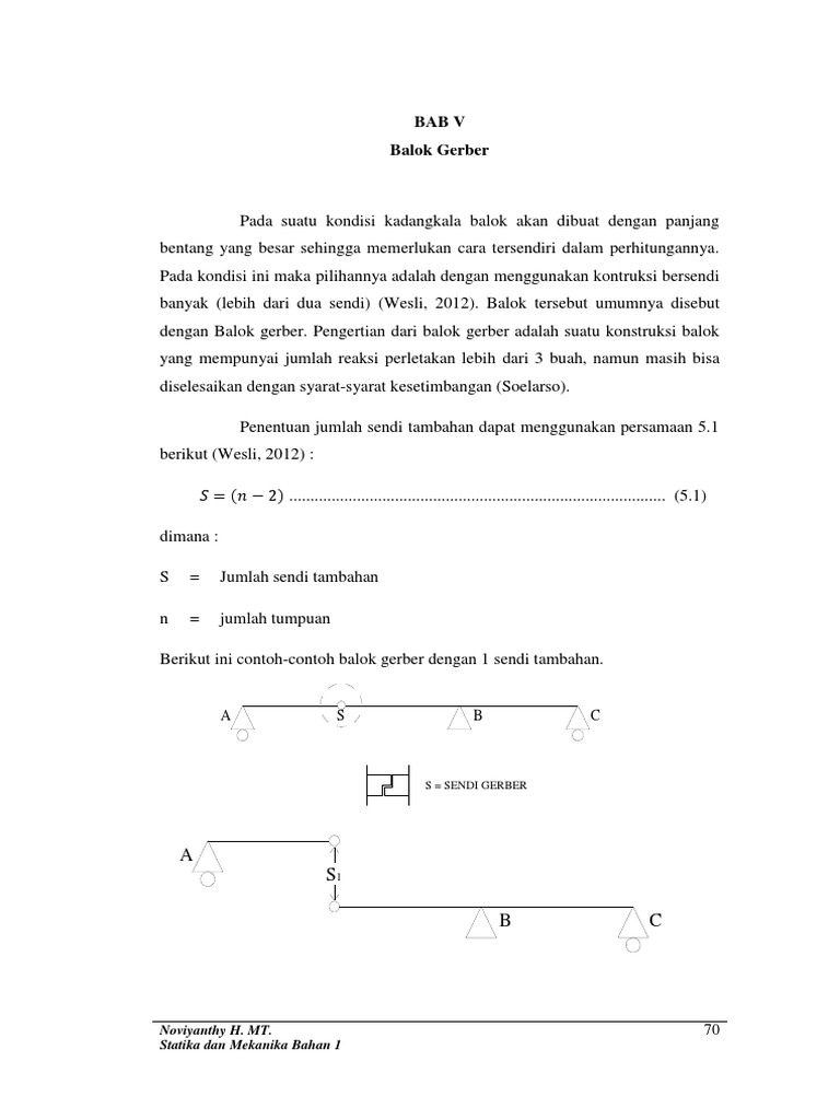 Balo Gibab 5 .. Balok Gerber | PDF