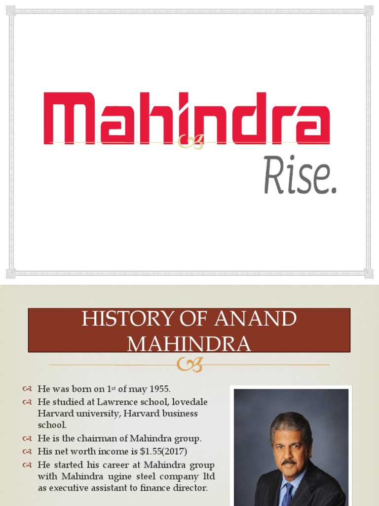 Presentation 1 Mahindra | PDF | Automotive Industry | Motor Vehicle