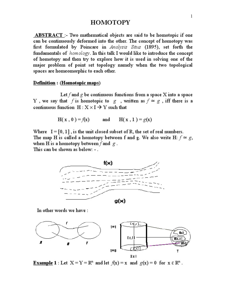 On Homotopy | PDF | Mathematical Relations | Mathematical Structures