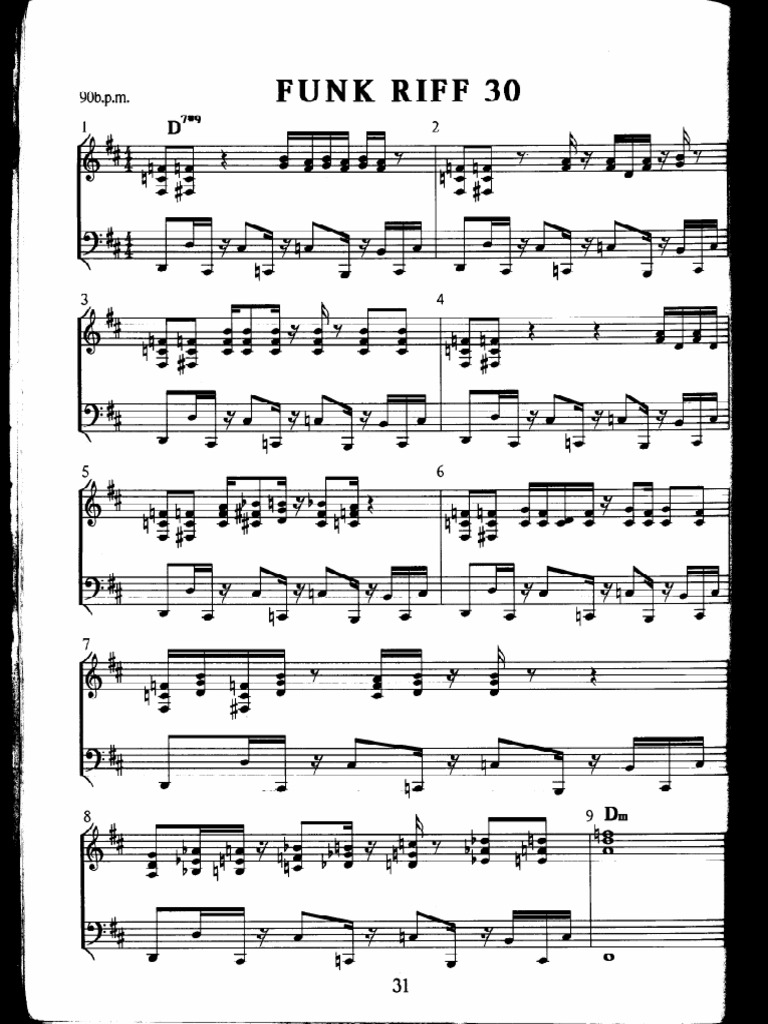 Funk Riff 29 | PDF