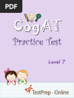 Free CogAT 2nd Grade Sample Test | PDF