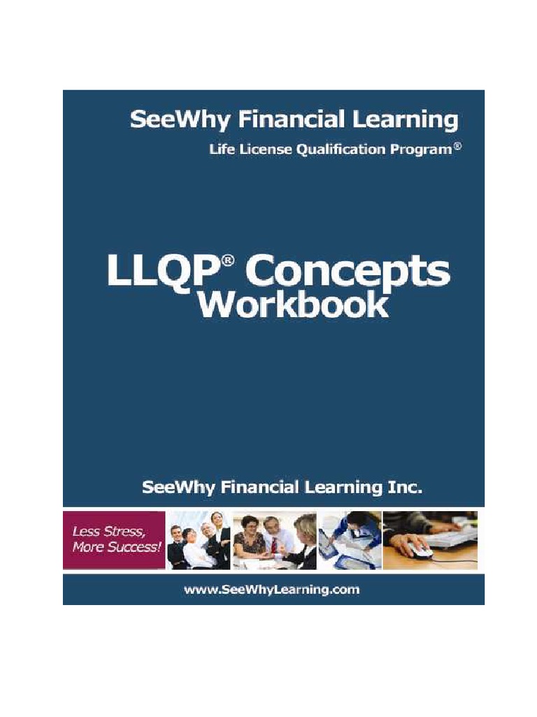 LLQP Concepts Workbook | PDF | Insurance | Life Insurance