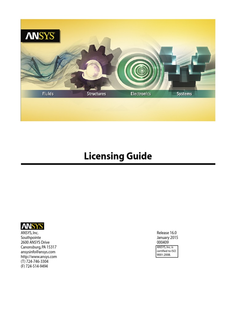 ANSYS, Inc. Licensing Guide | PDF | Installation (Computer Programs) | Server (Computing)