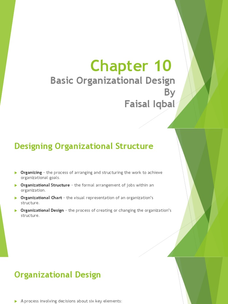 Six Elements of Organizational Design | PDF | Organizational Structure ...