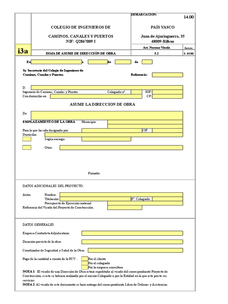 Asume Direccion Obra | Business