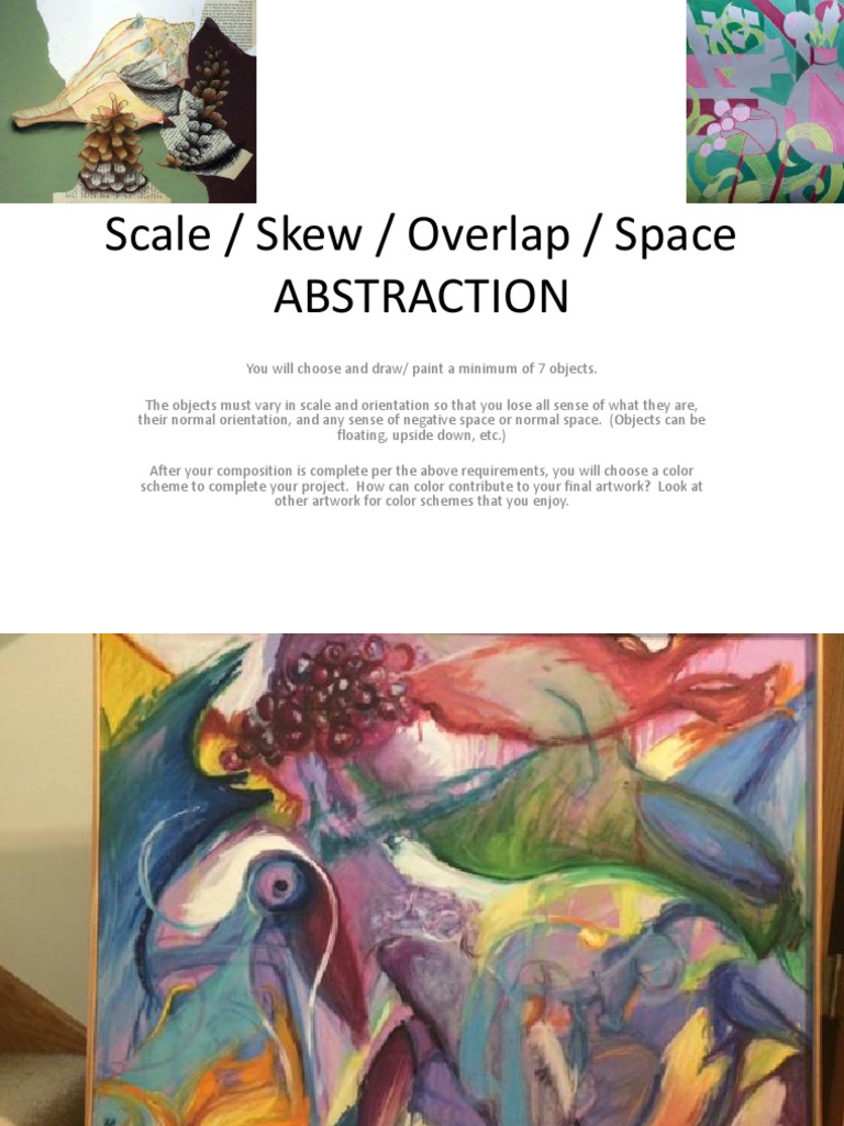Scale Skew Abstraction | PDF | Composition (Visual Arts) | Drawing