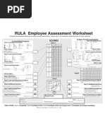RULA Employee Assessment Worksheet | PDF | Arm | Anatomical Terms Of Motion
