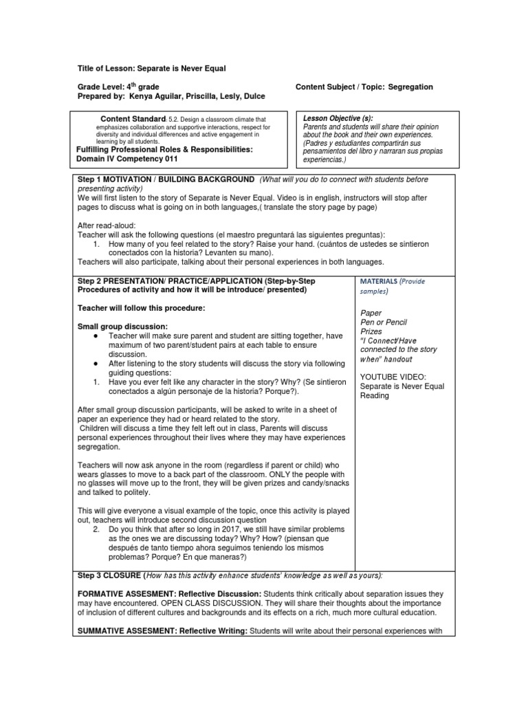 bed 3344 lesson plan template 4 6 | Educational Assessment | Education ...