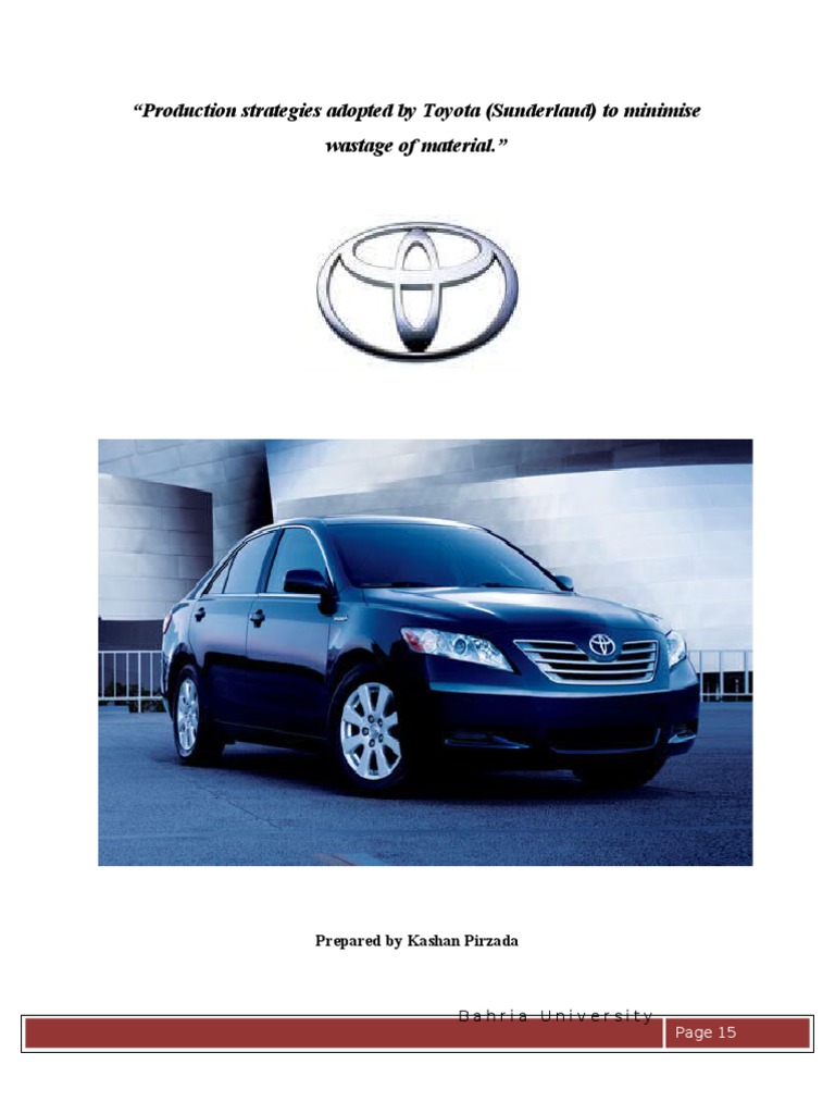 Case study-Toyota-JIT-System | PDF | Lean Manufacturing | Operations ...