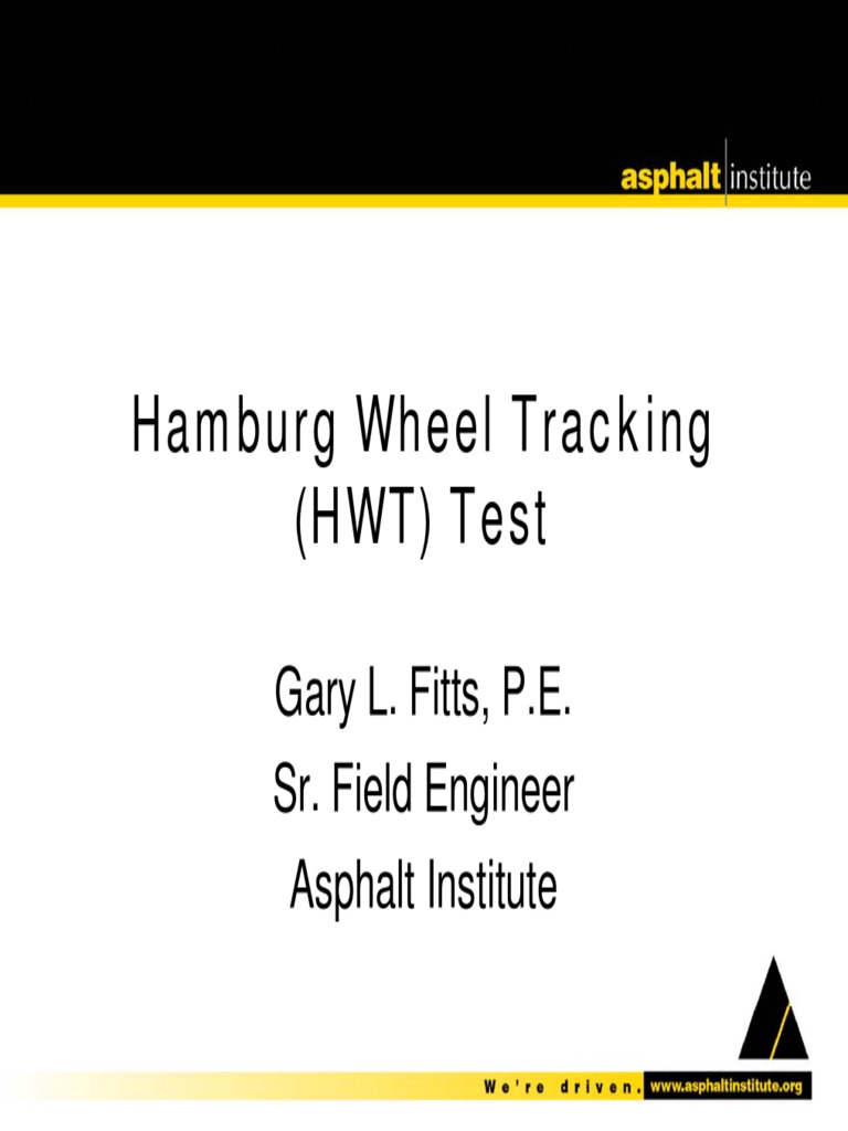 Hamburg Wheel Tracking Test PDF | PDF | Road Surface | Building Technology