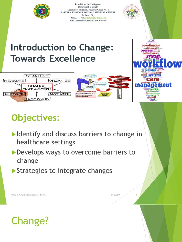 Introduction To Change: Towards Excellence: "PHIC Accredited Health ...