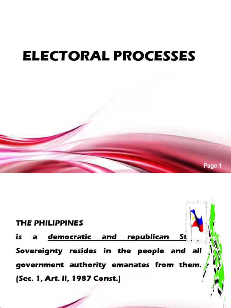 Electoral Processes Reviewer | PDF | Initiative | Suffrage