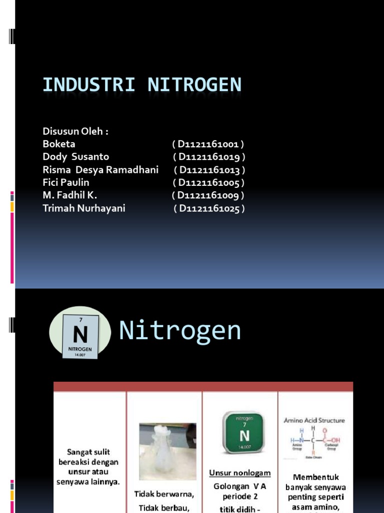Proses dan Manfaat Nitrogen dalam Industri | PDF