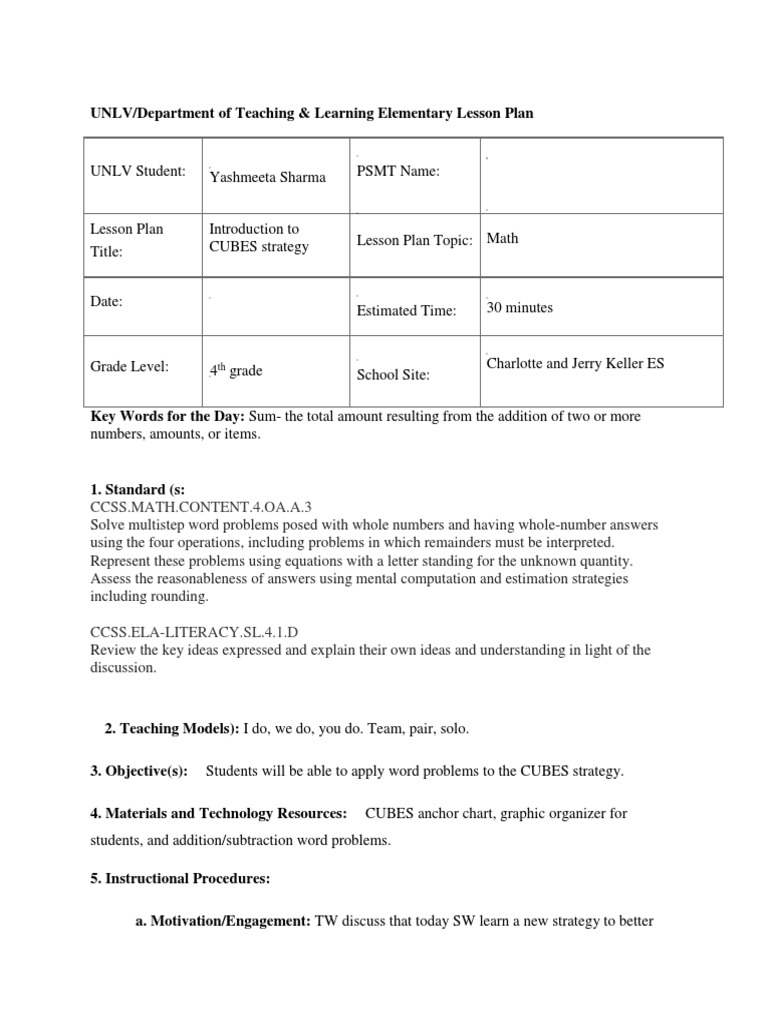 Introduction To CUBES Strategy | PDF | Epistemology | Applied Psychology