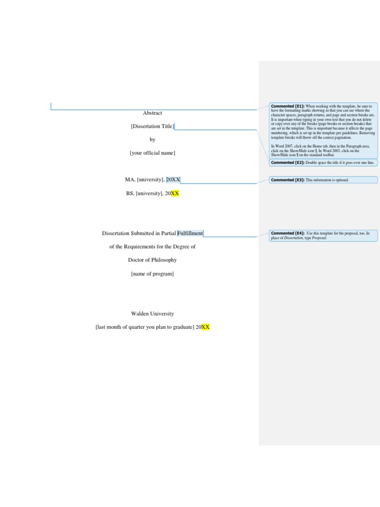PHD Dissertation Template APA 6 | PDF | Thesis | Apa Style